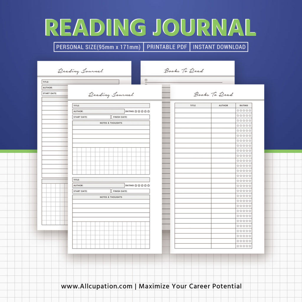 Reading Journal, Books To Read, Reading List, Book Review, Printable ...