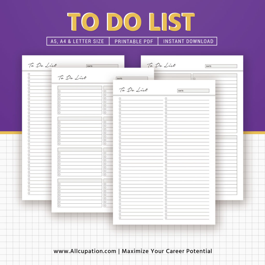 To Do List Printable, To Do List Inserts, Notepad, To Do List Notebook ...