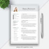 Modern Resume Template,Job Resume Template, Cover Letter, Word Resume ...