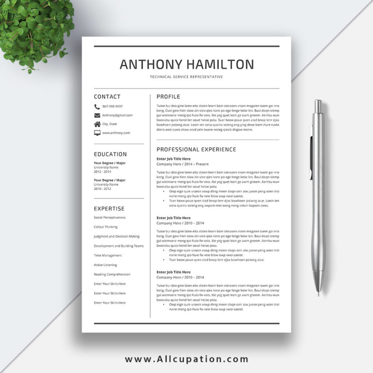 Enhance Your Employability to Get a Great Job with This Modern Resume ...