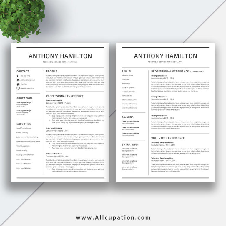 Enhance Your Employability to Get a Great Job with This Modern Resume ...