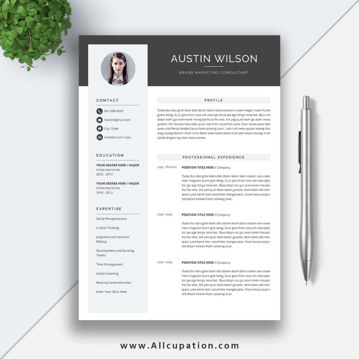 Highest Rated Resume Template with Cover Letter and References Template ...