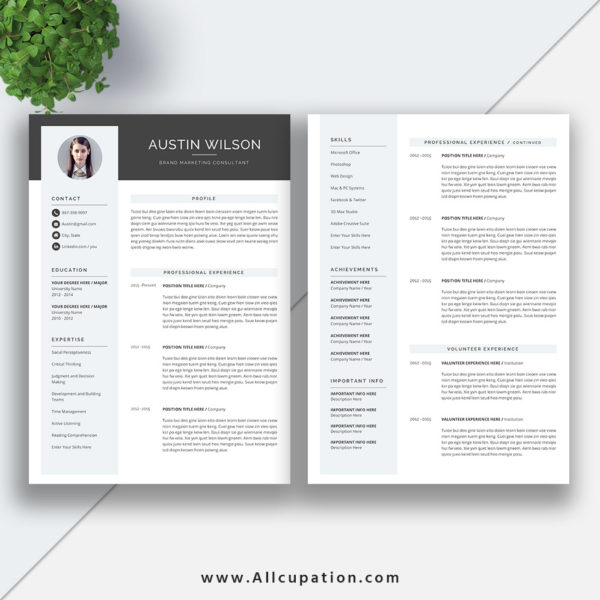 Highest Rated Resume Template with Cover Letter and References Template ...