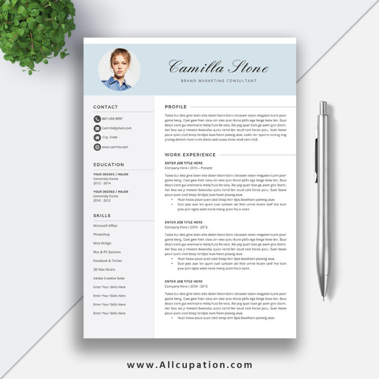 Best-selling Resume Bundle The Anna RB: Word Resume Template, CV Bundle ...