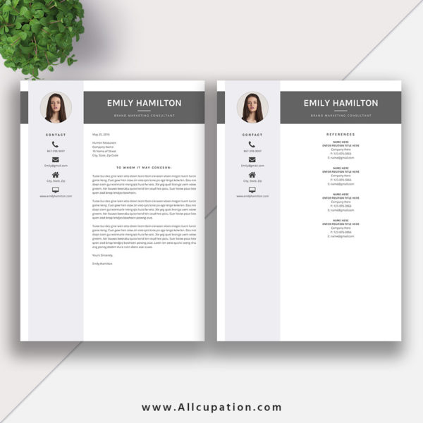 This Eye-catching Editable Word Resume Template for Instant Download is ...