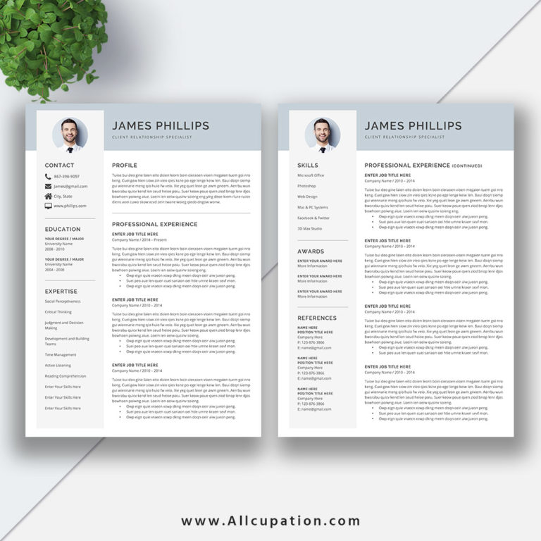 Best-selling Resume Bundle The Georgia RB: Simple Resume Format, Modern ...