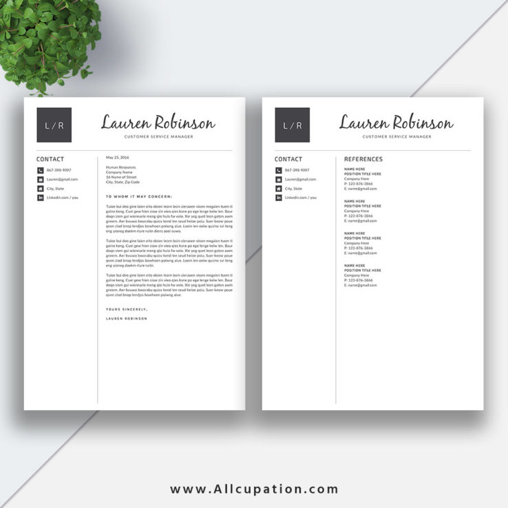 Best-selling Resume Bundle The Rachel RB: Simple Job Resume Template ...
