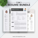 Best-selling Resume Bundle The Nancy RB: Resume Template Word, CV ...