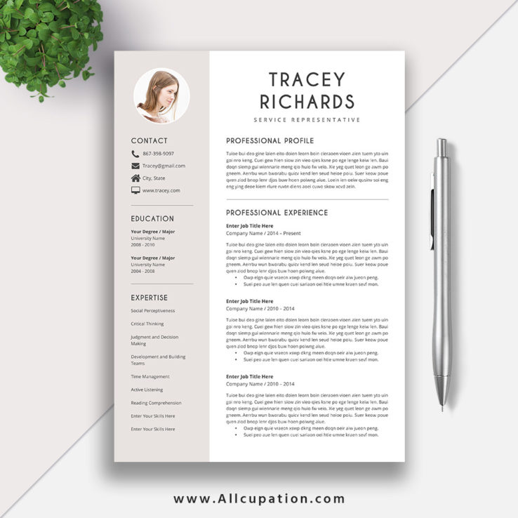 Modern and Creative Resume Template Word, CV Sample, Best Resume Design ...