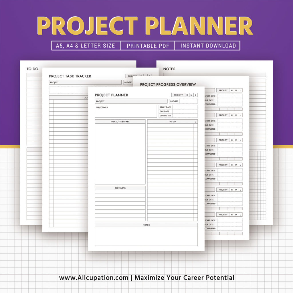 Project Planner, Productivity Planner, Work Planner, Project Tracker ...